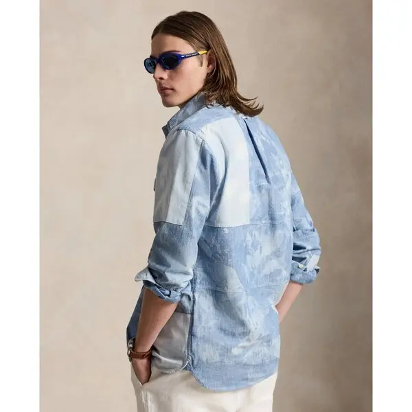 Ralph Lauren Classic Fit Patchwork Chambray Shirt