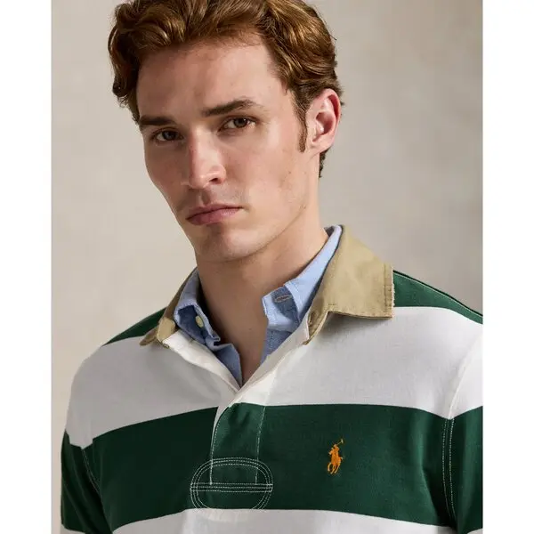 Ralph Lauren Classic Fit Khaki-collar Rugby Shirt