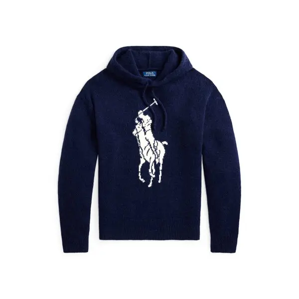 Ralph Lauren Big Pony Wool-blend Hooded Sweater