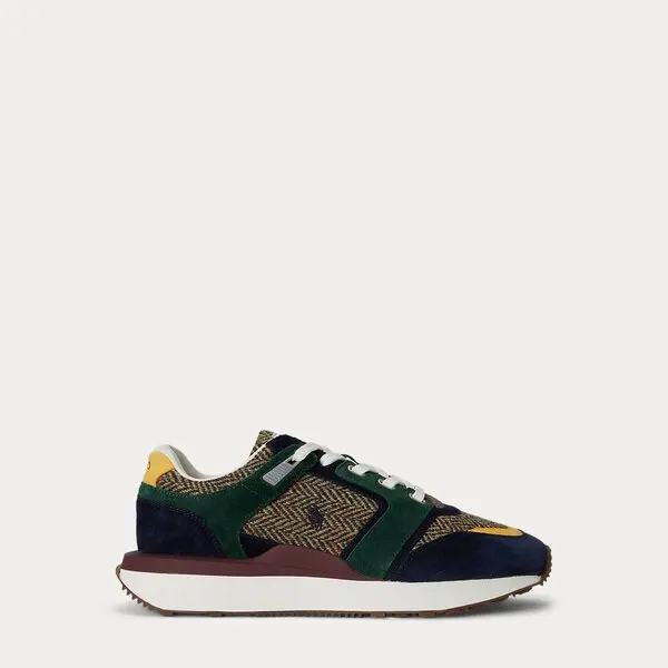 Ralph Lauren Train 89 V2 Harris Tweed Sneakers - Herringbone Multi