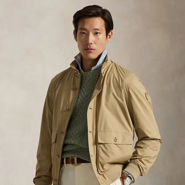 Ralph Lauren The Abotton Gabardine Jacket - Rl Khaki