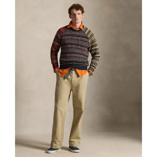 Ralph Lauren Color-blocked Fair Isle Sweater