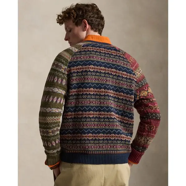 Ralph Lauren Color-blocked Fair Isle Sweater