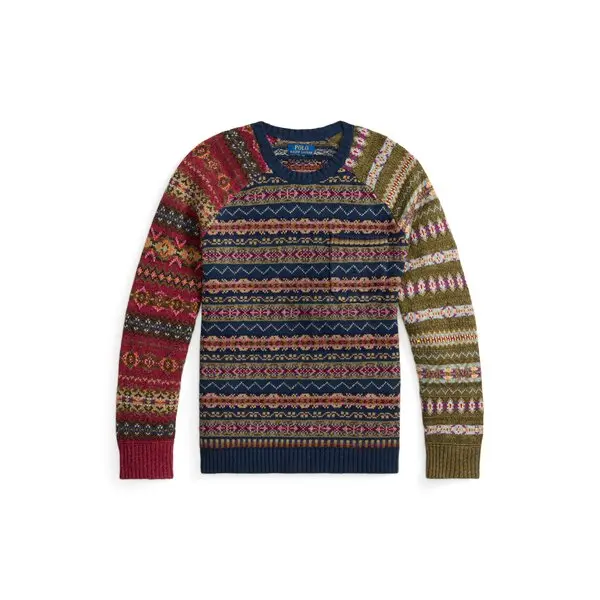 Ralph Lauren Color-blocked Fair Isle Sweater