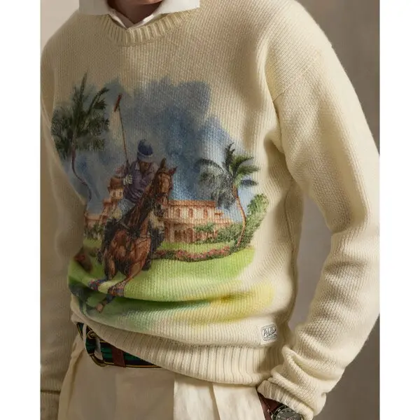 Ralph Lauren Cashmere Graphic Sweater