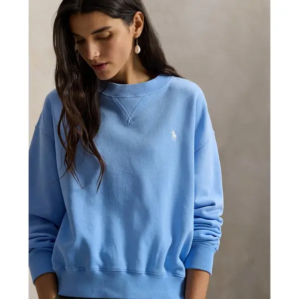 Ralph Lauren Lightweight Fleece Crewneck Sweatshirt - Chatham Blue