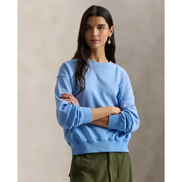 Ralph Lauren Lightweight Fleece Crewneck Sweatshirt - Chatham Blue