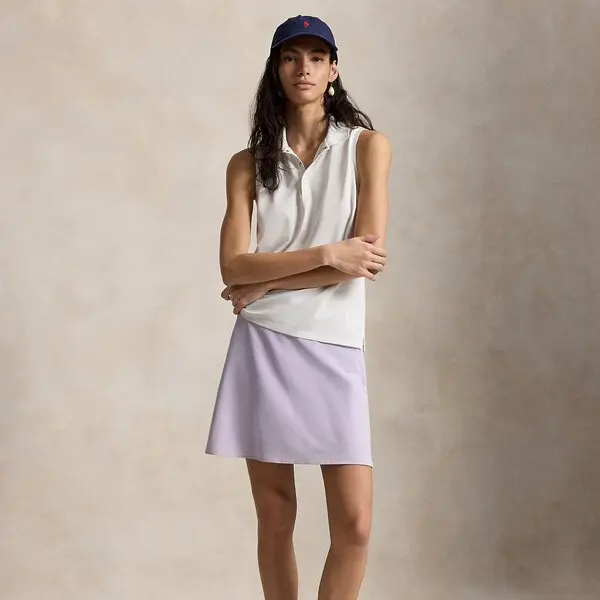 Ralph Lauren Snapped-side Hem Performance Skort - Lovely Lilac Multi