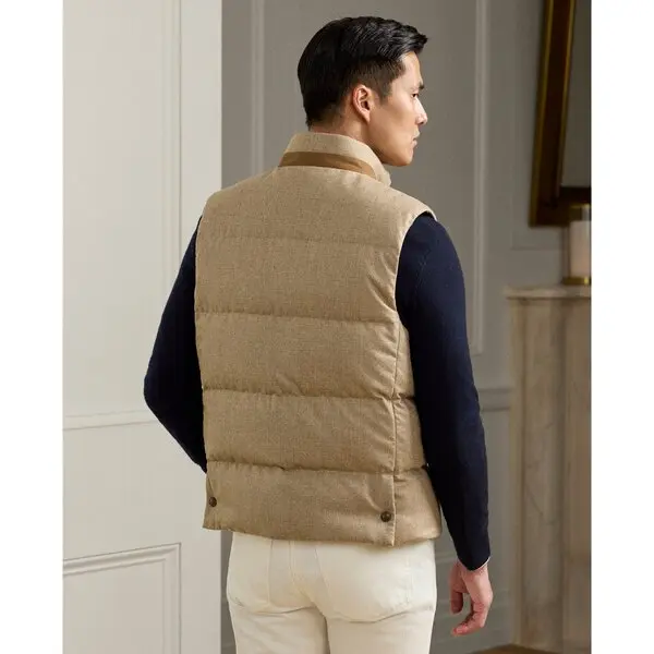 Ralph Lauren Whitwell Plaid Wool Down Vest