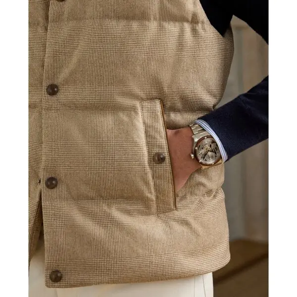 Ralph Lauren Whitwell Plaid Wool Down Vest
