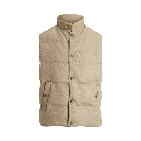 Ralph Lauren Whitwell Plaid Wool Down Vest
