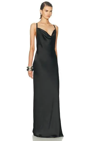 Norma Kamali Cross Back Bias Gown