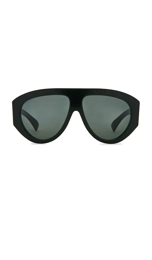 Gucci Aviator Sunglasses - Black & Grey