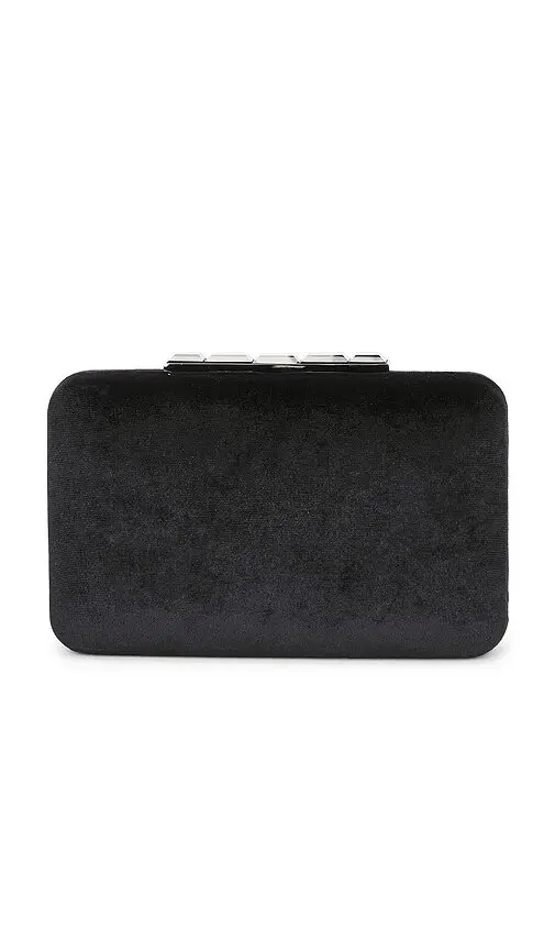 OLGA BERG Eleanor Crystal Top Handle Bag - Black