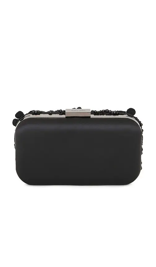 OLGA BERG Beth Encrusted Clutch - Black