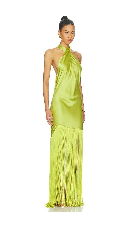 Chartreuse Evening Gowns - Bold Designer Styles