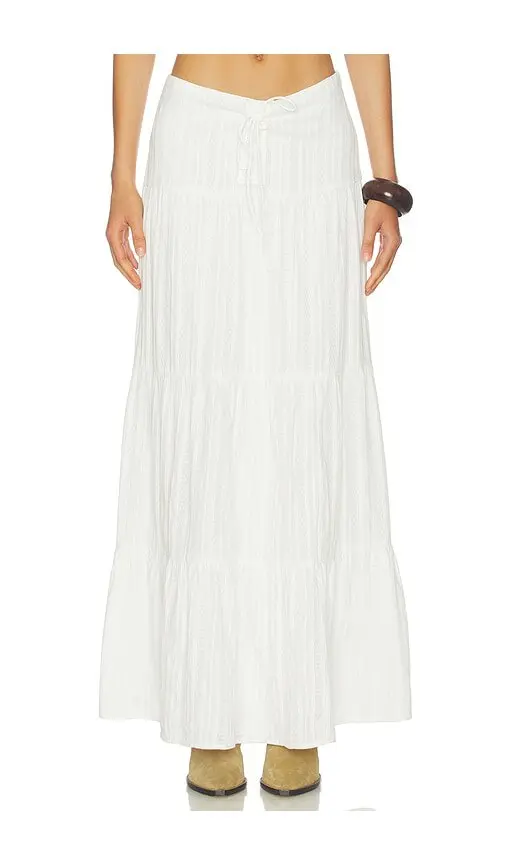 MORE TO COME Matilda Maxi Skirt - White