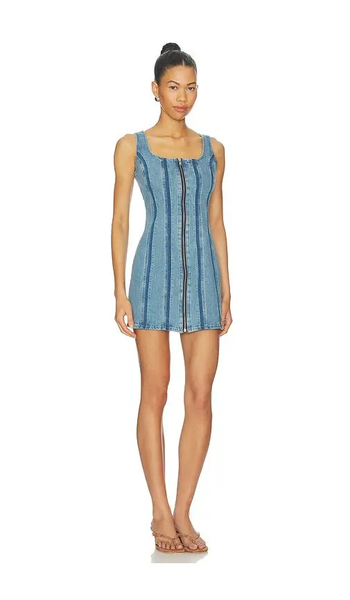 LEVI'S Denim Zip-up Mini Dress - Shadow Work