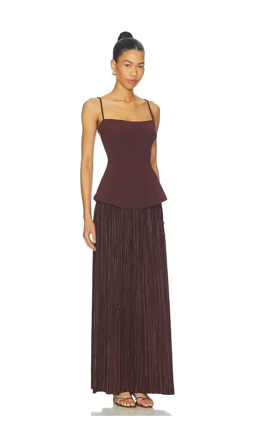 NOOKIE Darling Maxi Dress - Chocolate