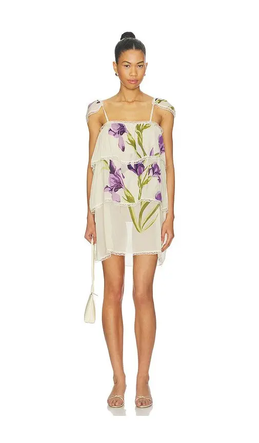 SWF Tiered Sheer Mini Dress - Violet Muse