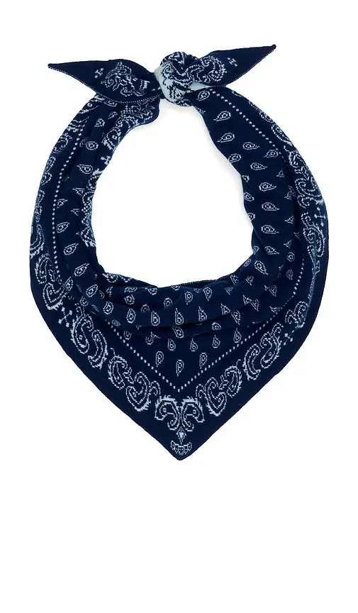 Guest In Residence The Wild Rag In Navy - Navy & Clear Sky