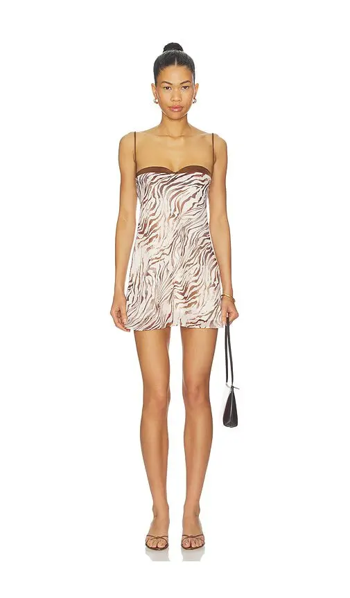 LOVERS AND FRIENDS Auri Mini Dress - Zebra