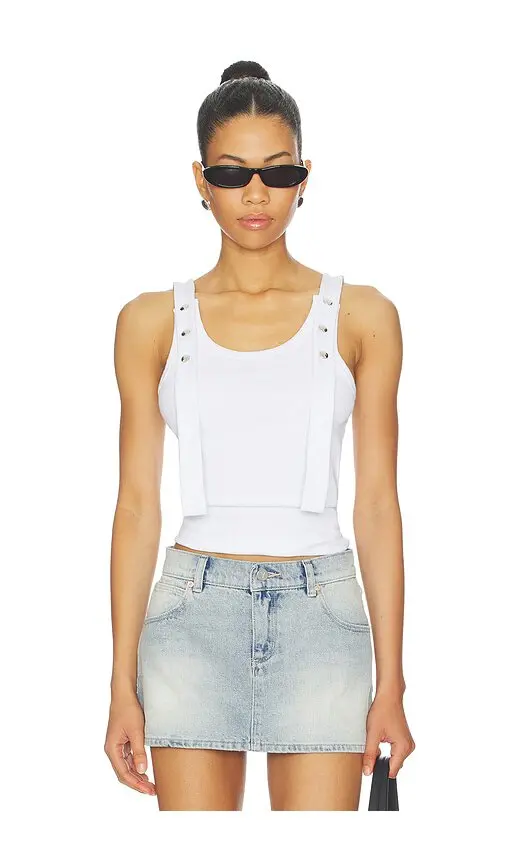 MSGM Tank Top - Optical White