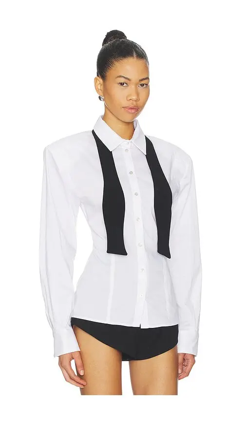ANIYE BY Costanza Smoking Shirt - Blanc