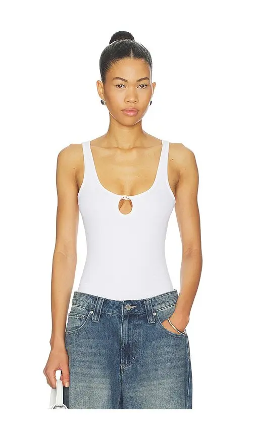 DIESEL® Maura Denim Bodysuit - White