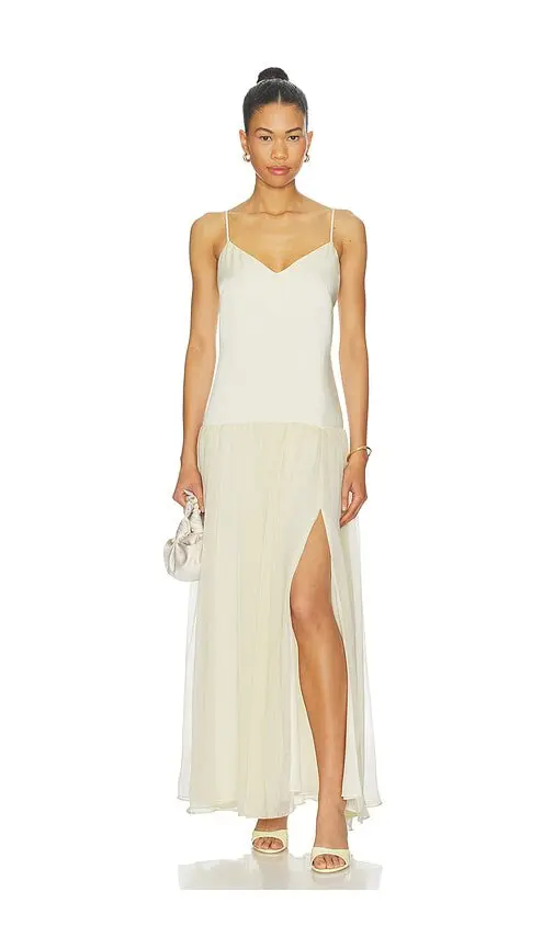 Bardot Linara Halter Neck Maxi Dress - Ivory