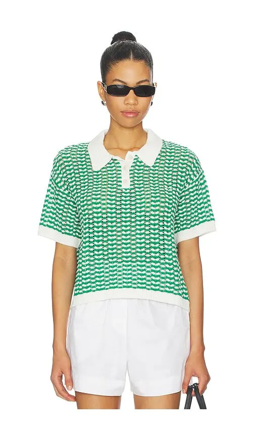 STITCHES & STRIPES Tinsley Polo Tee