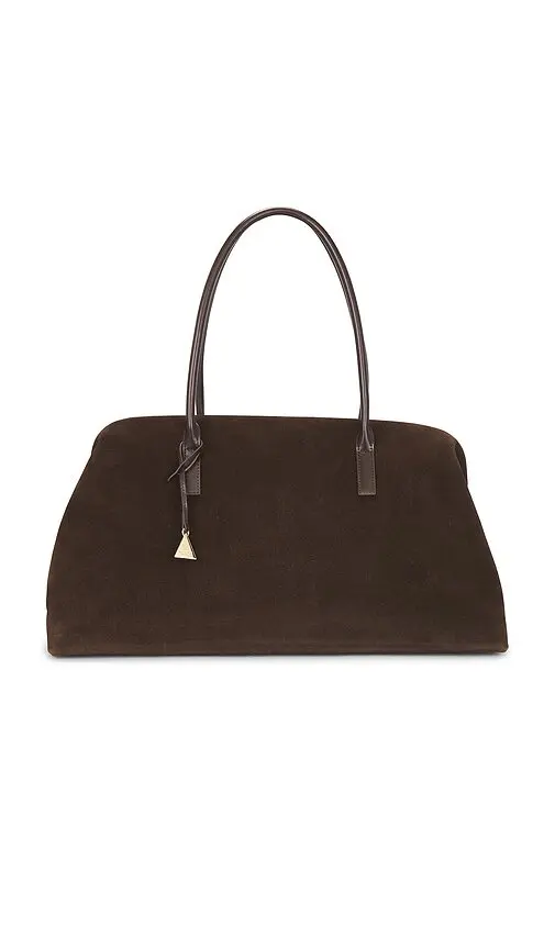 VERAFIED Suede Club Bag - Brown