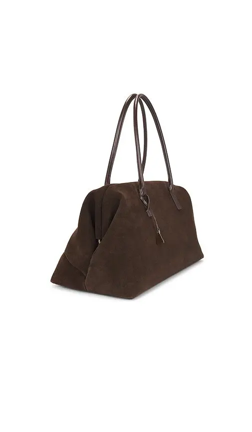 VERAFIED Suede Club Bag - Brown