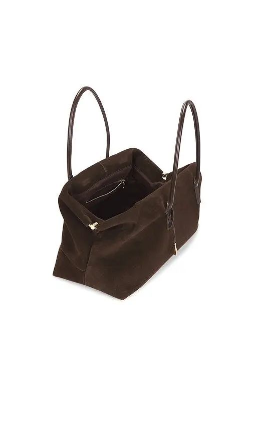 VERAFIED Suede Club Bag - Brown