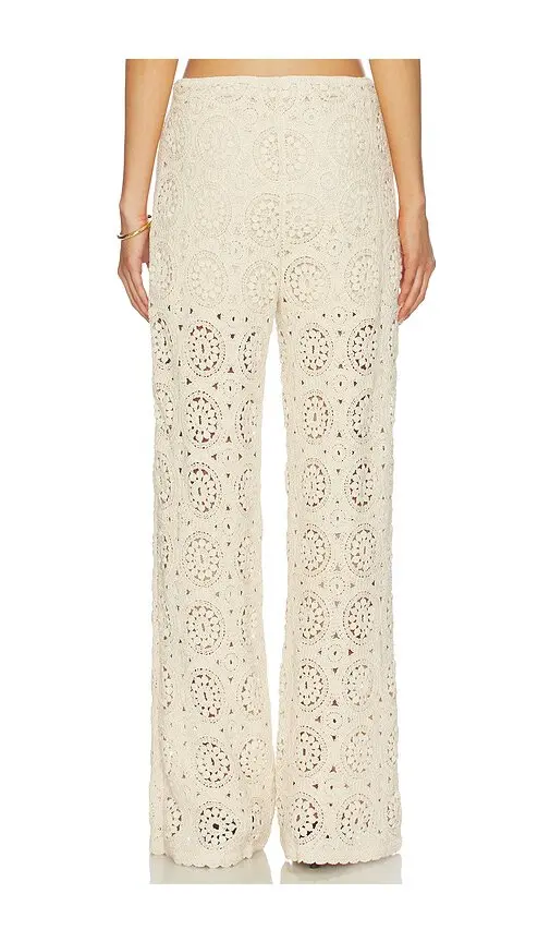 FRAME Crochet Wide Leg Pants