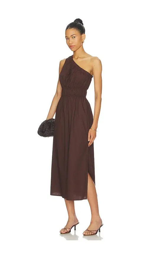 Rails Selani One Shoulder Dress - Espresso