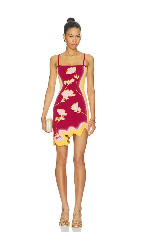 Ph5 Lyndon Wavy Mini Dress - Golden Orange