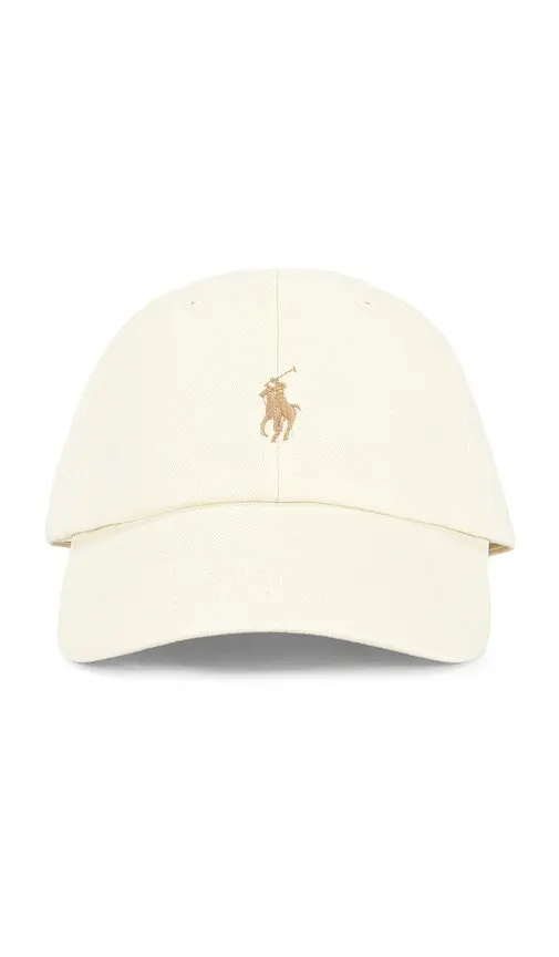 Polo Ralph Lauren Twill Sport Cap In Ivory - Parchment Cream