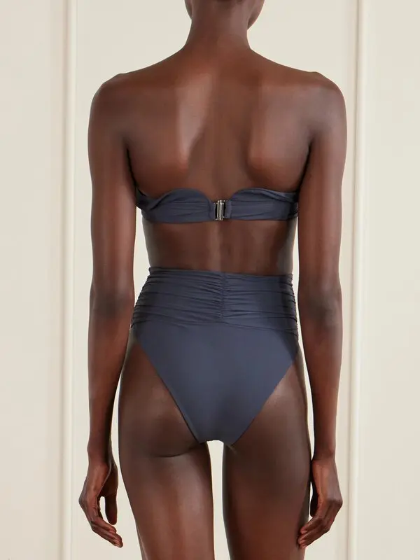 Magda Butrym Floral-appliquéd Bikini Top