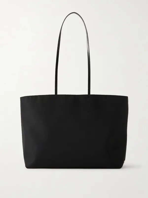 VALESQUE Parcel Leather-trimmed Tote Bag
