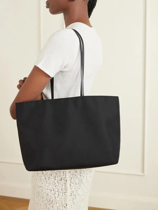 VALESQUE Parcel Leather-trimmed Tote Bag