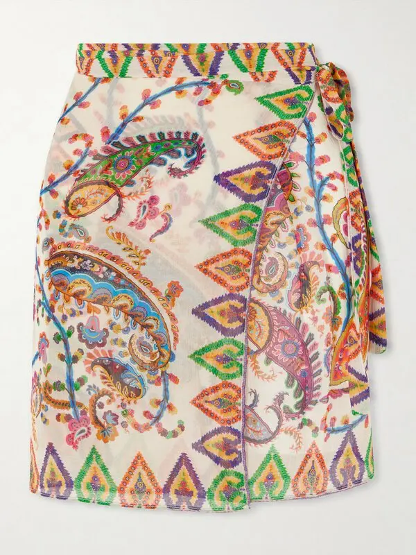 Etro Printed Voile Coverup - Multi