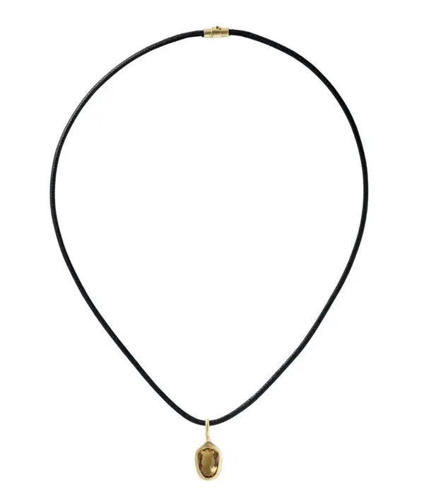 BY PARIAH Prism Orbit Topaz Necklace - Gold