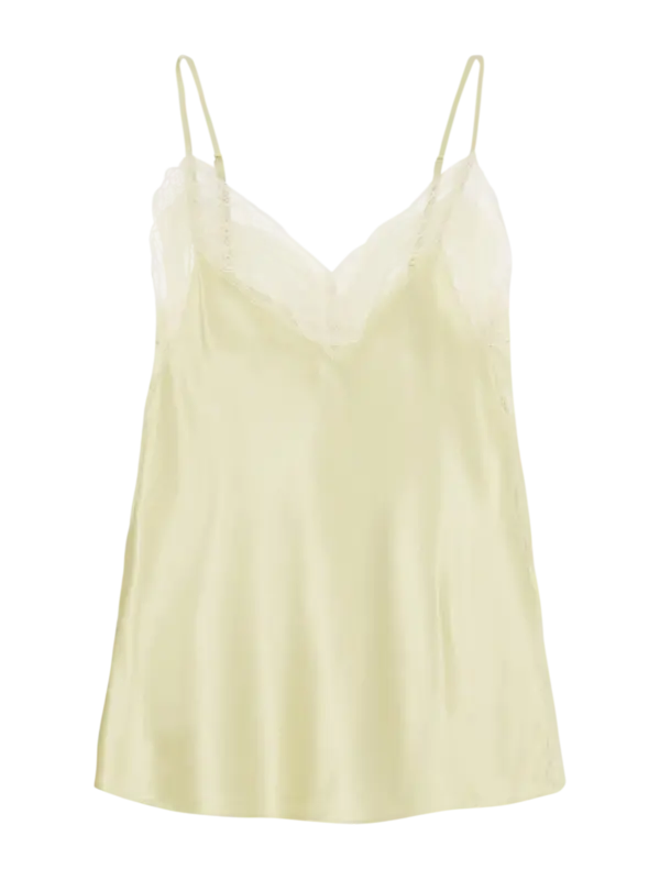 Veronica Beard Johantan Lace-trimmed Silk-blend Blouse - Green