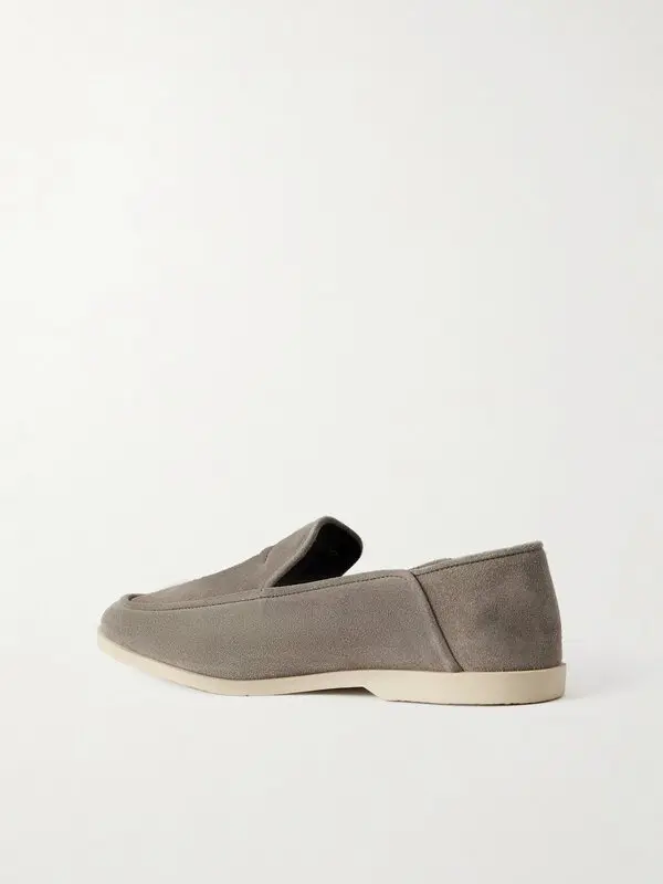 George Cleverley Mayfair Ii Collapsible-heel Suede Loafers