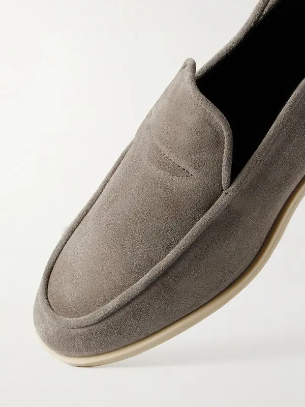 George Cleverley Mayfair Ii Collapsible-heel Suede Loafers