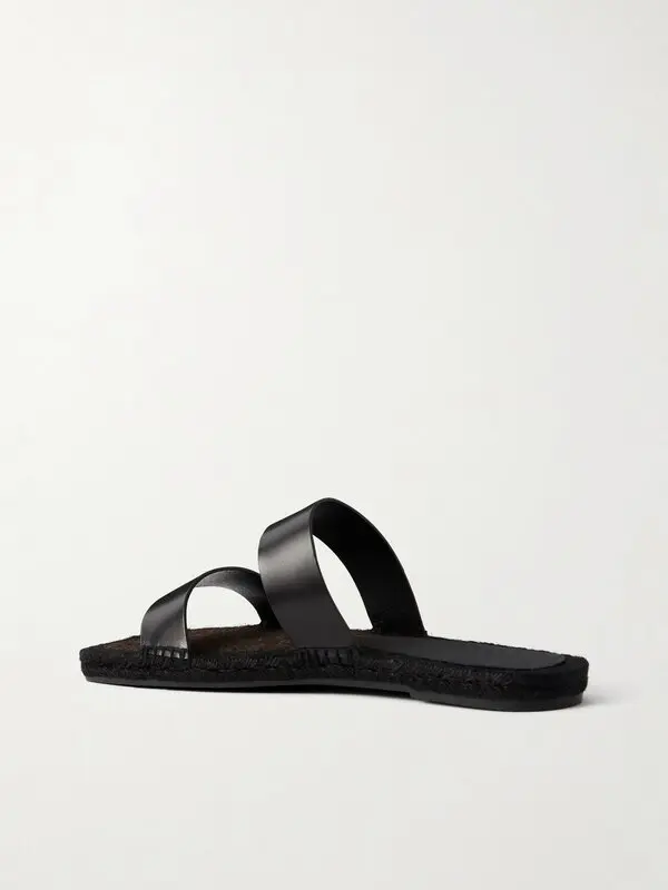 CastaÑer Kenny Leather Sandals - Black