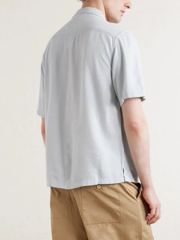 Aimé Leon Dore Embroidered Linen-blend Shirt