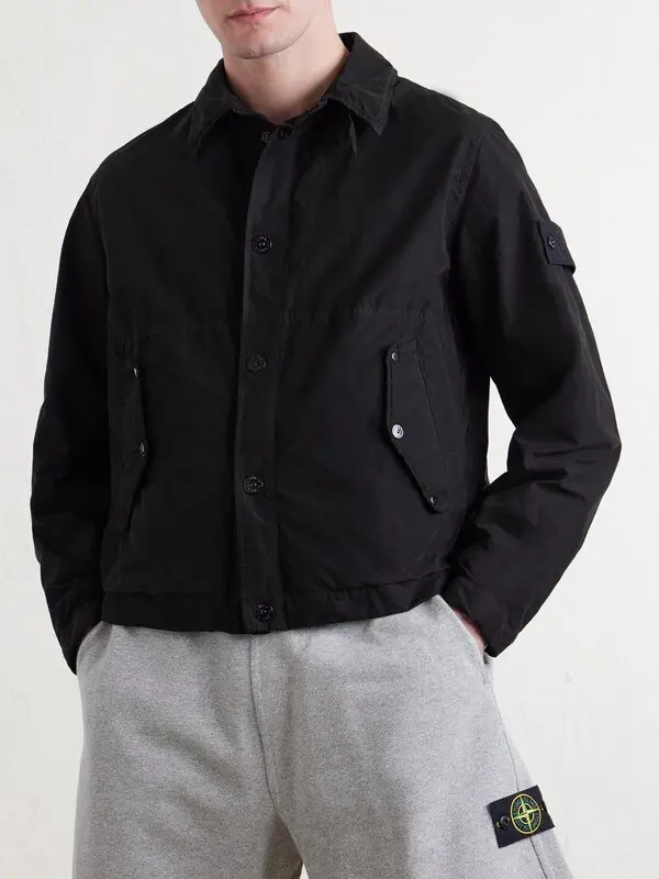 Stone Island Ghost David Garment-dyed Canvas Jacket