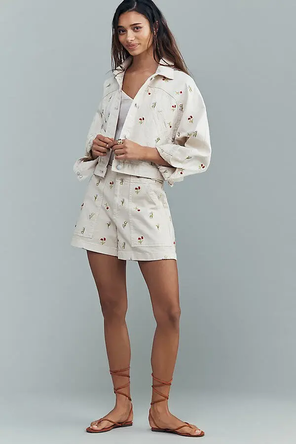 PILCRO Tulip Print Jacket